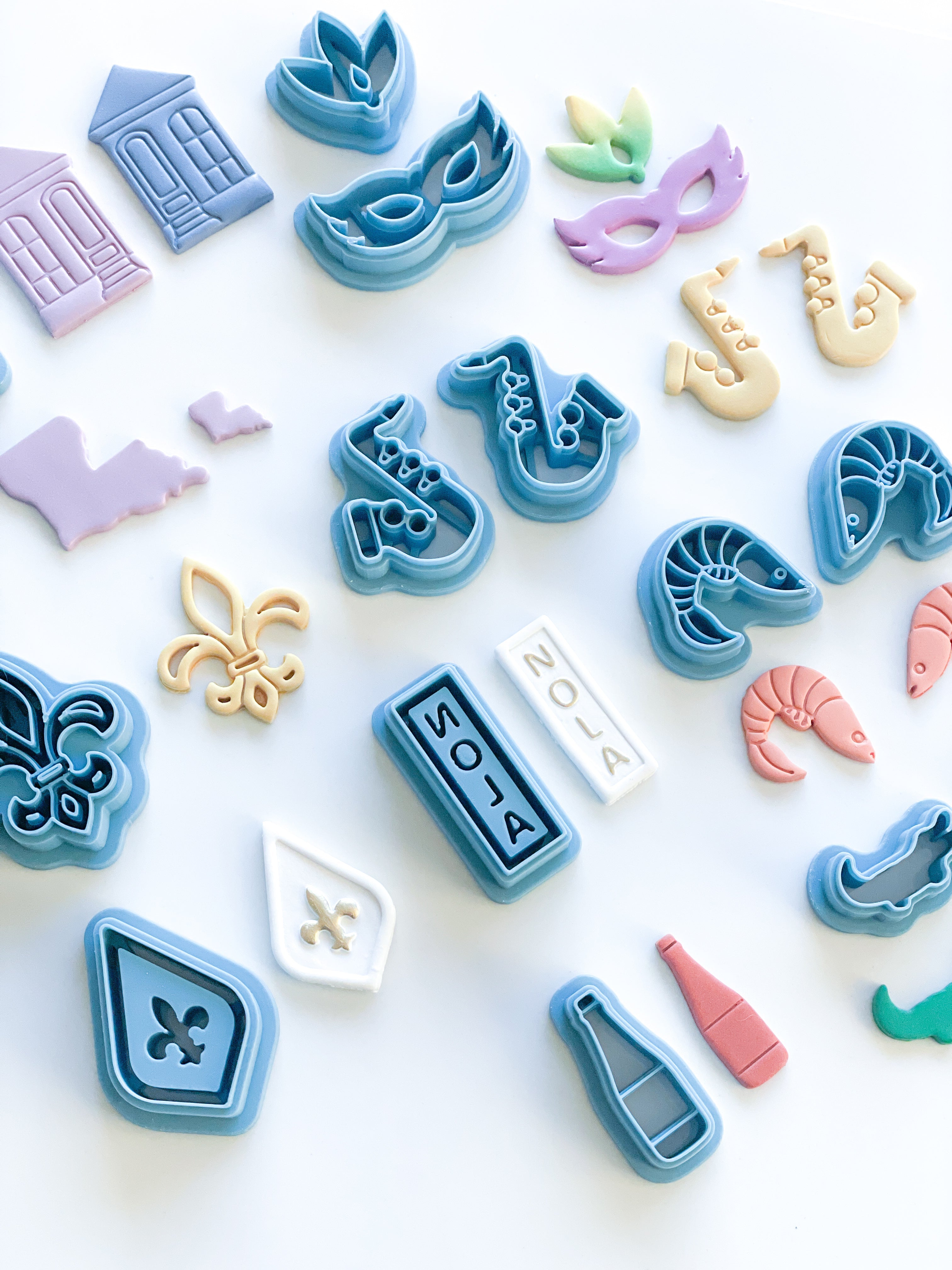 Mardi Gras Carnival Polymer Clay Cutters – Lee Clay Co
