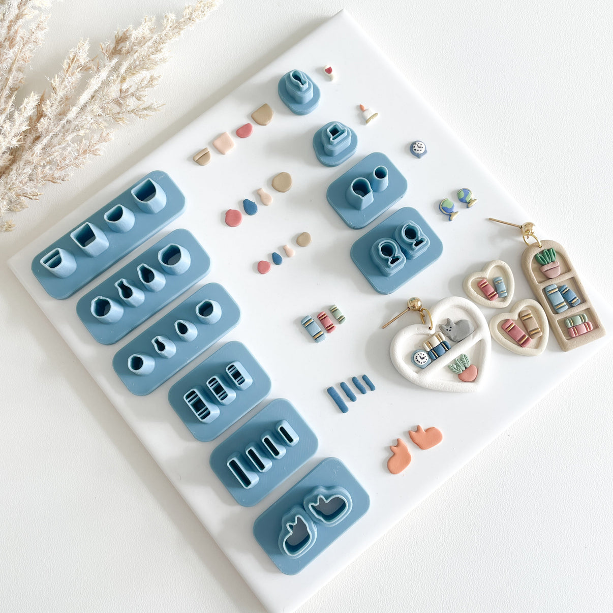 Micro Bookshelf Accessories Polymer Clay Cutters, Miniature Clay ...