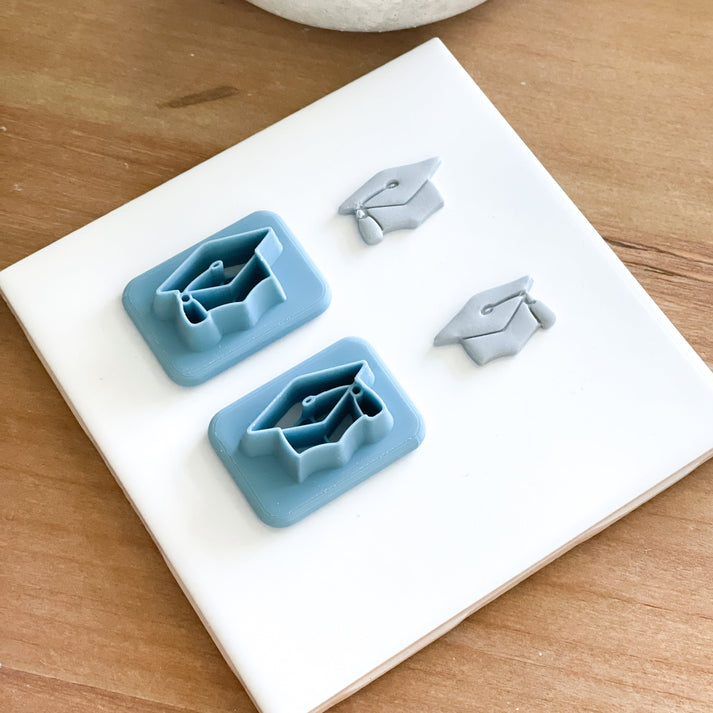 Graduation Cap Polymer Clay Cutters, School Clay Cutters – Lee Clay Co