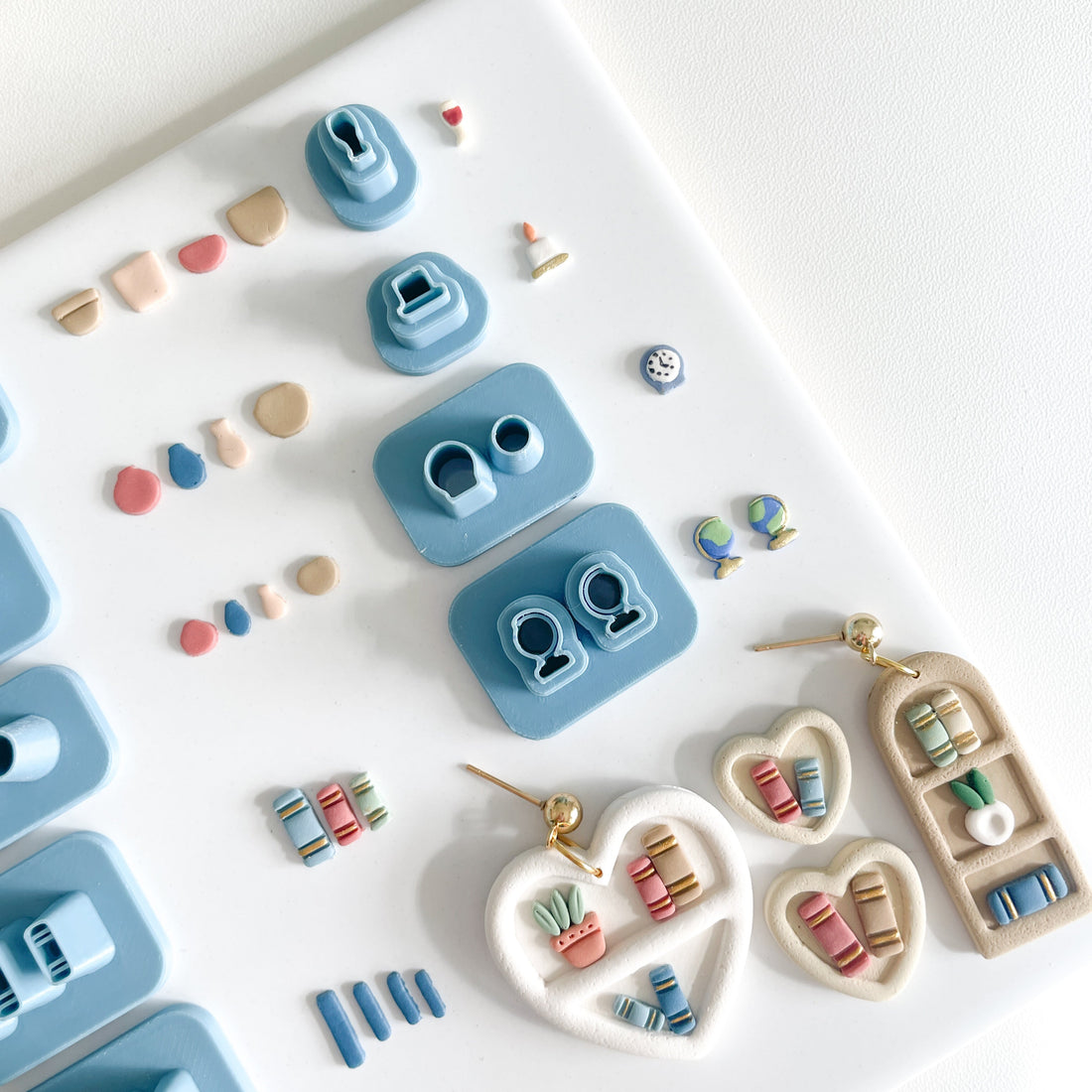 Micro Bookshelf Accessories Polymer Clay Cutters, Miniature Clay ...
